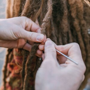 Set of 2 Steel Crochet Hooks for Dreads | Dreadlock Maintenance Tool ...