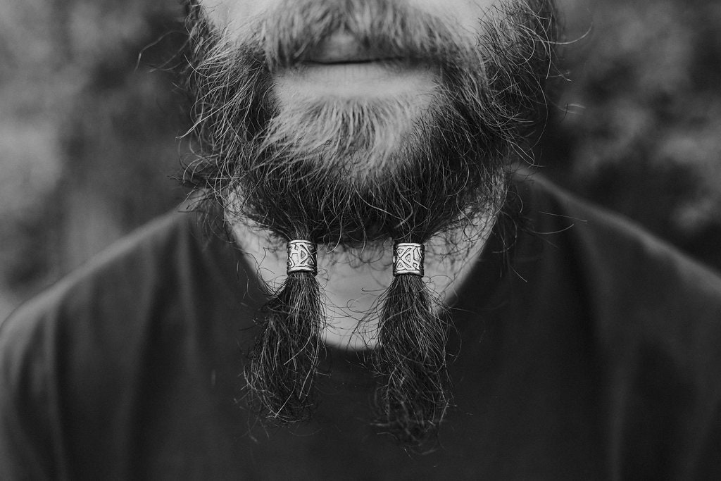 Set of 2 Stainless Steel X Beard Beads 8mm Hole 5/16 Inch - Etsy Canada