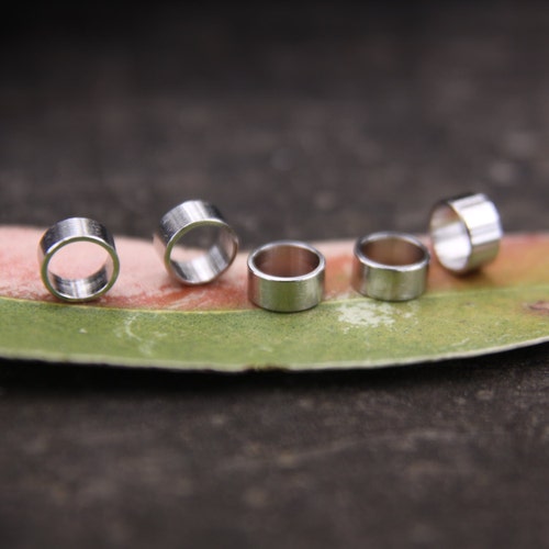 Set of 10 Stainless Steel Dread Rings Dreadlock Beads 5mm Hole - Etsy