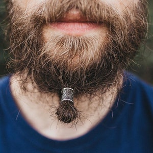 Set of 2 Stainless Steel Beard Beads 8.5mm Hole (5/16 Inch) Viking ...