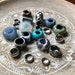Set of 20 Deep Blue Sea Dread Bead Pack 6mm-8mm Hole 1/4 5/16 Inch ...