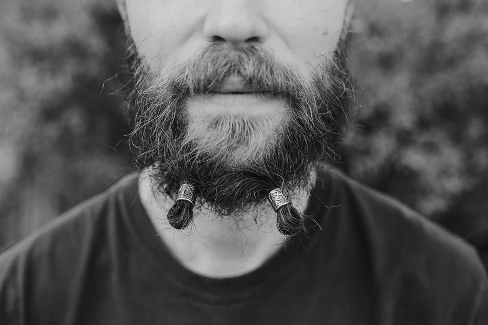 Set of 2 Stainless Steel X Beard Beads 8mm Hole 5/16 Inch - Etsy
