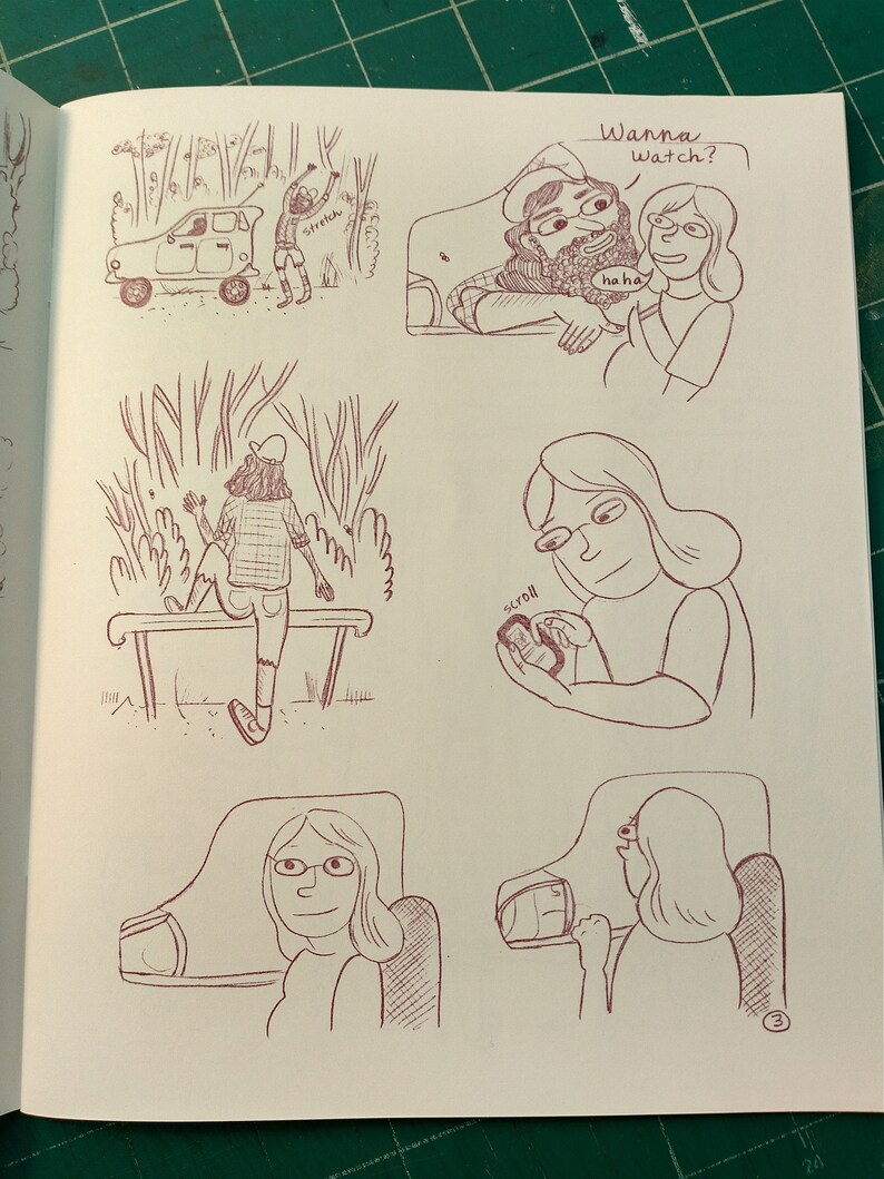 The Downed Deer, Mini-comic by Kelly Froh - Etsy