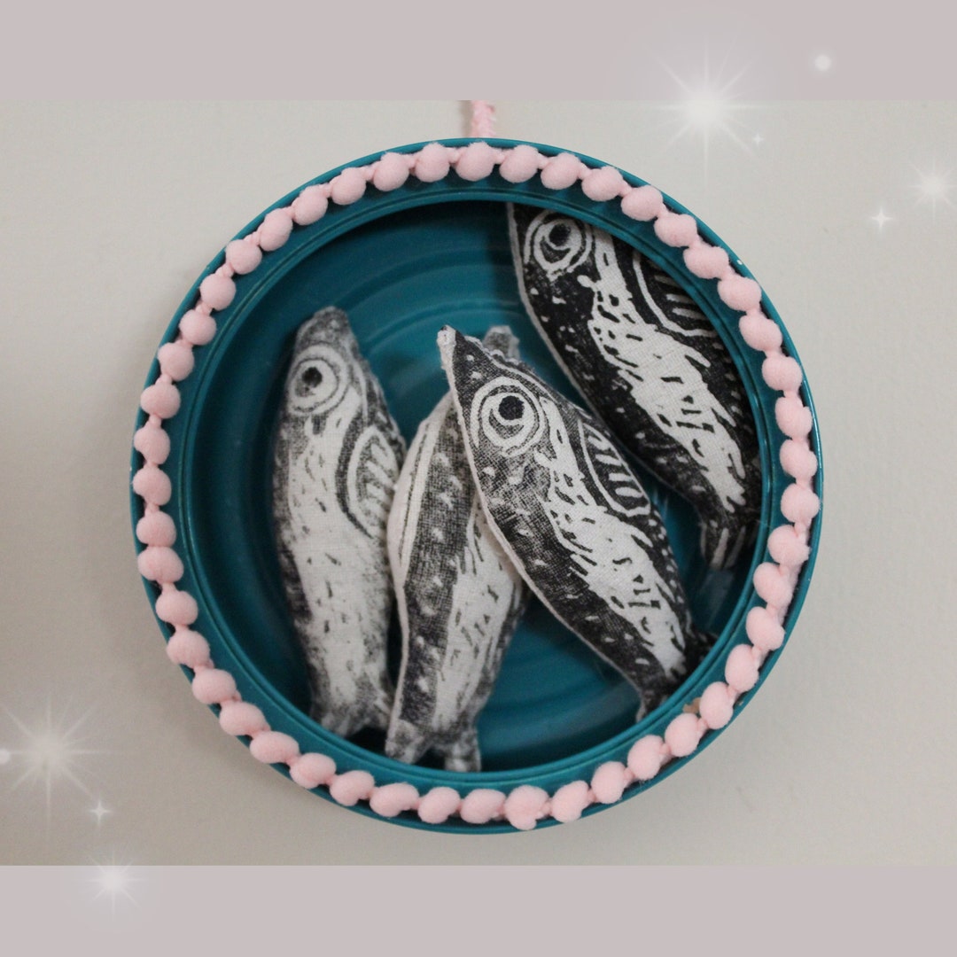 Sardines in a Tin Mixed Media Art, Kitschy Art by Willow Designs - Etsy