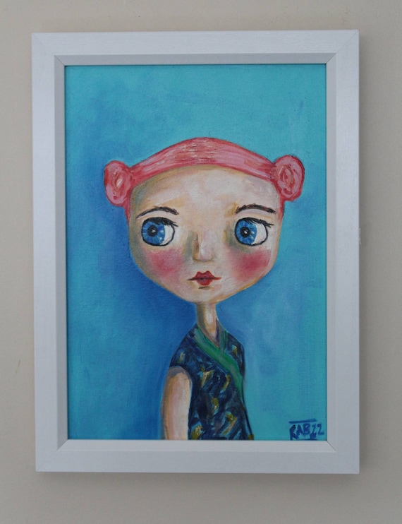 Original Oil Painting of a Blythe Doll - Etsy