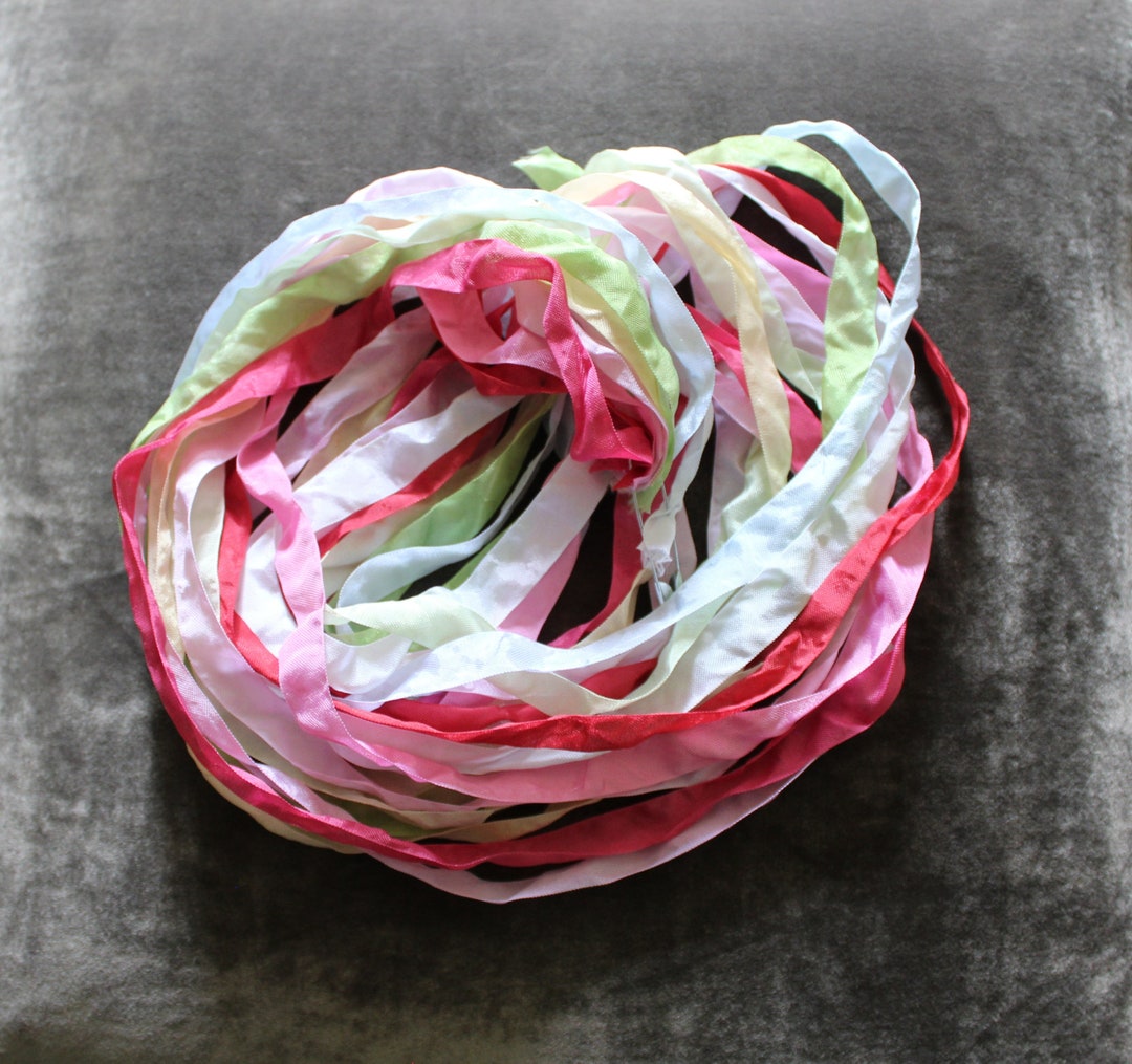 Crinkle Ribbon, Seam Binding Ribbon, Multi Colour Ribbons 10 Metres. - Etsy