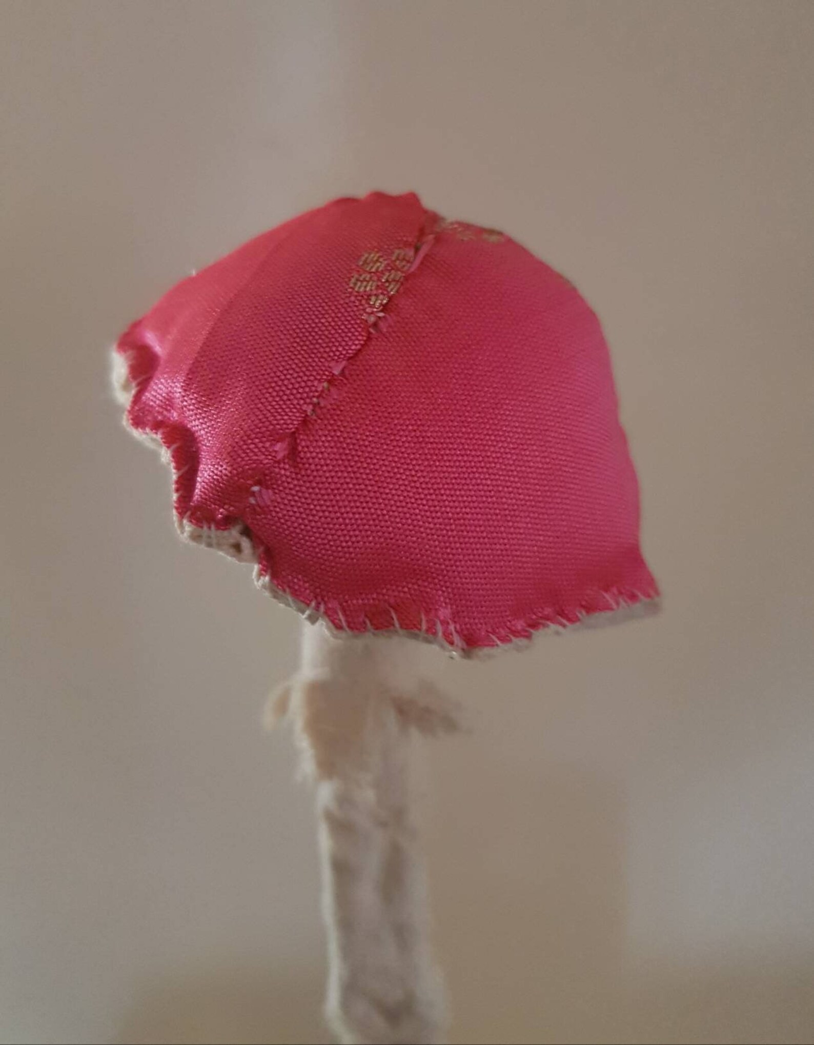 A Beautiful Hot Pink Silk Toadstool Specimen by Willow Designs - Etsy