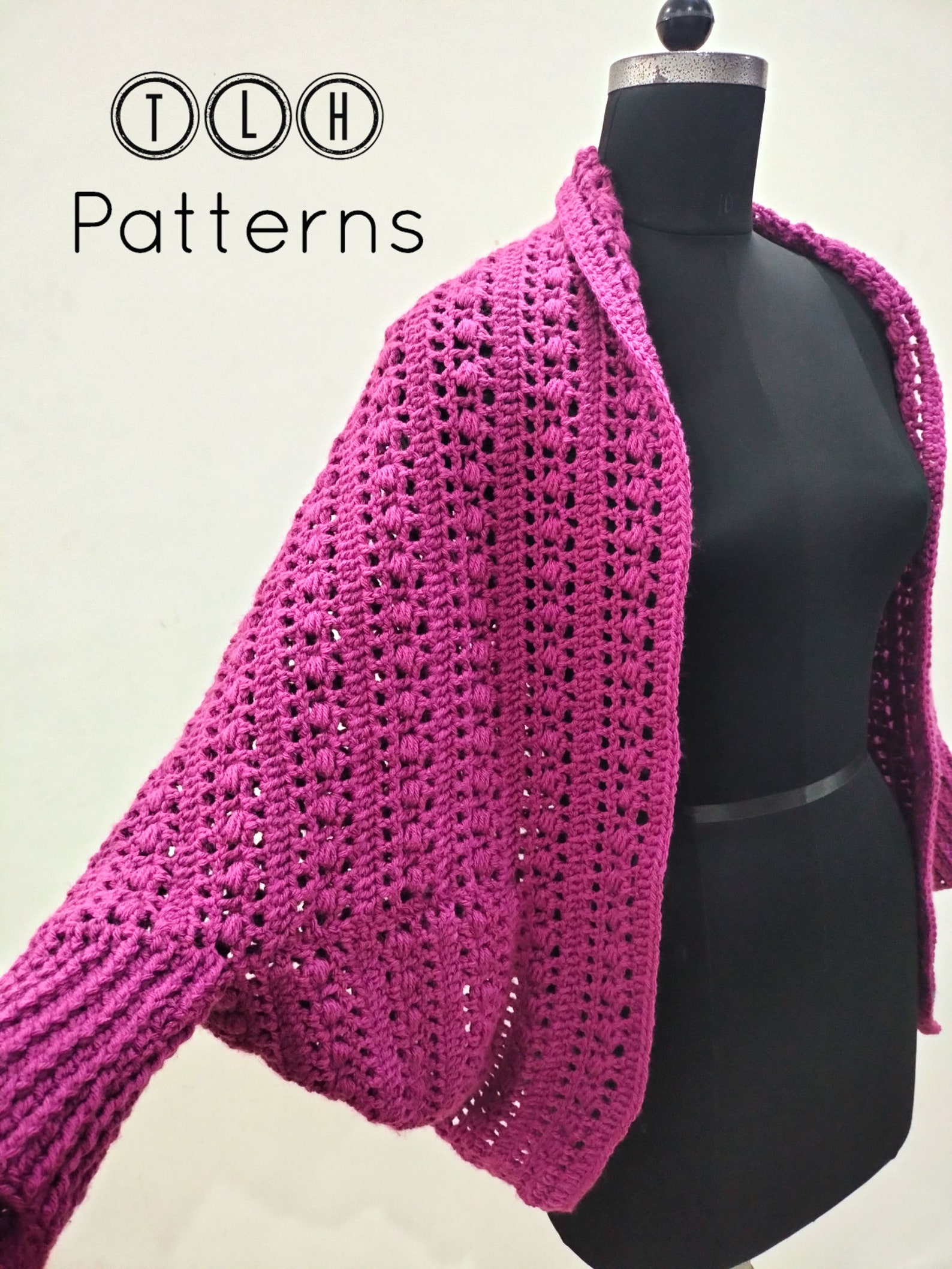 Crochet Shrug Pattern Crochet Cocoon Shrug Crochet Shrug | Etsy
