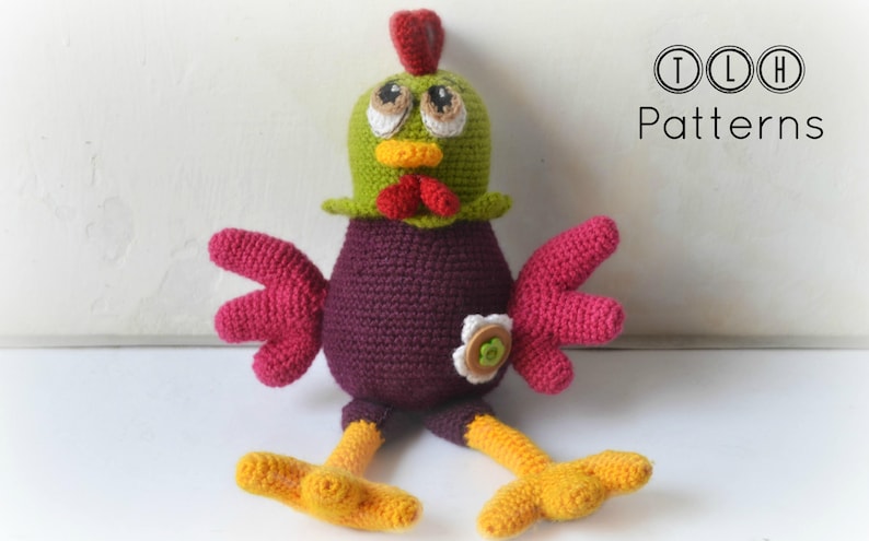 Amigurumi Rooster Pattern Crochet Rooster Amigurumi Chicken - Etsy