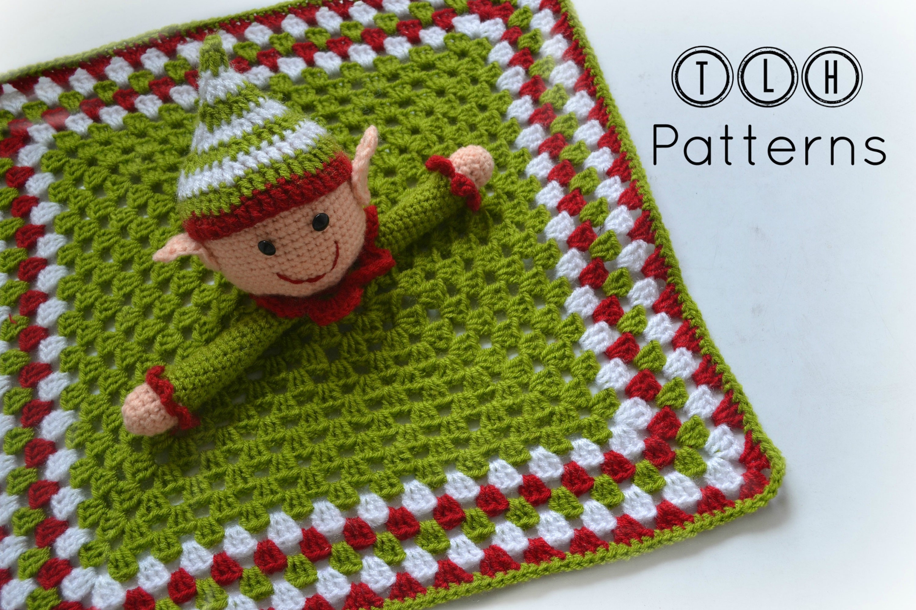 Crochet Security Blanket Pattern, Crochet Lovey Pattern, Elf Crochet ...