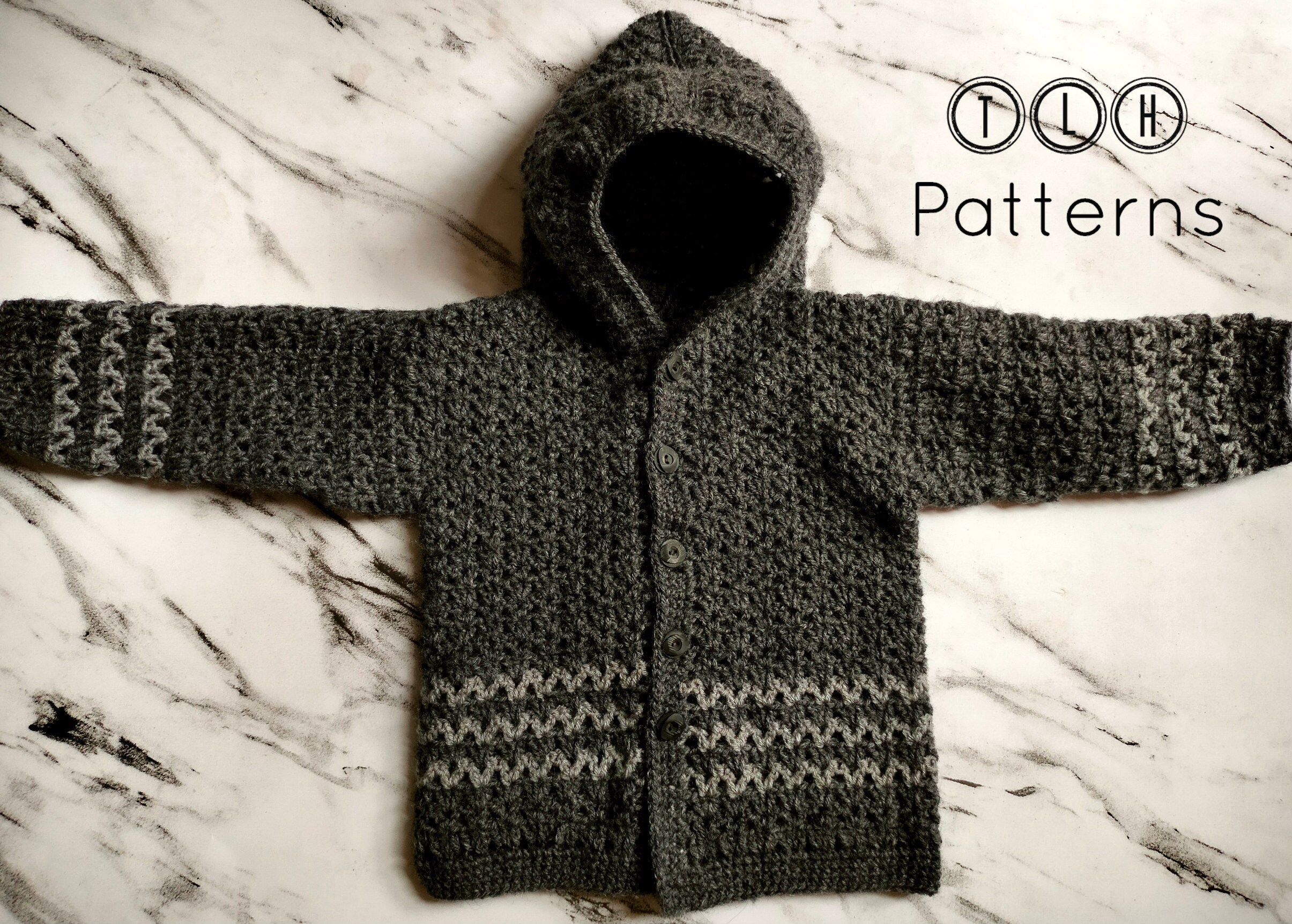 Crochet sweater pattern kids hoodie pattern crochet hooded | Etsy