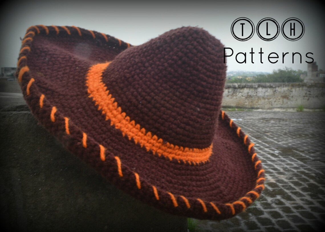 Crochet Mexican Hat Pattern, Sombrero Hat Pattern, Mexican Sombrero, 3 ...