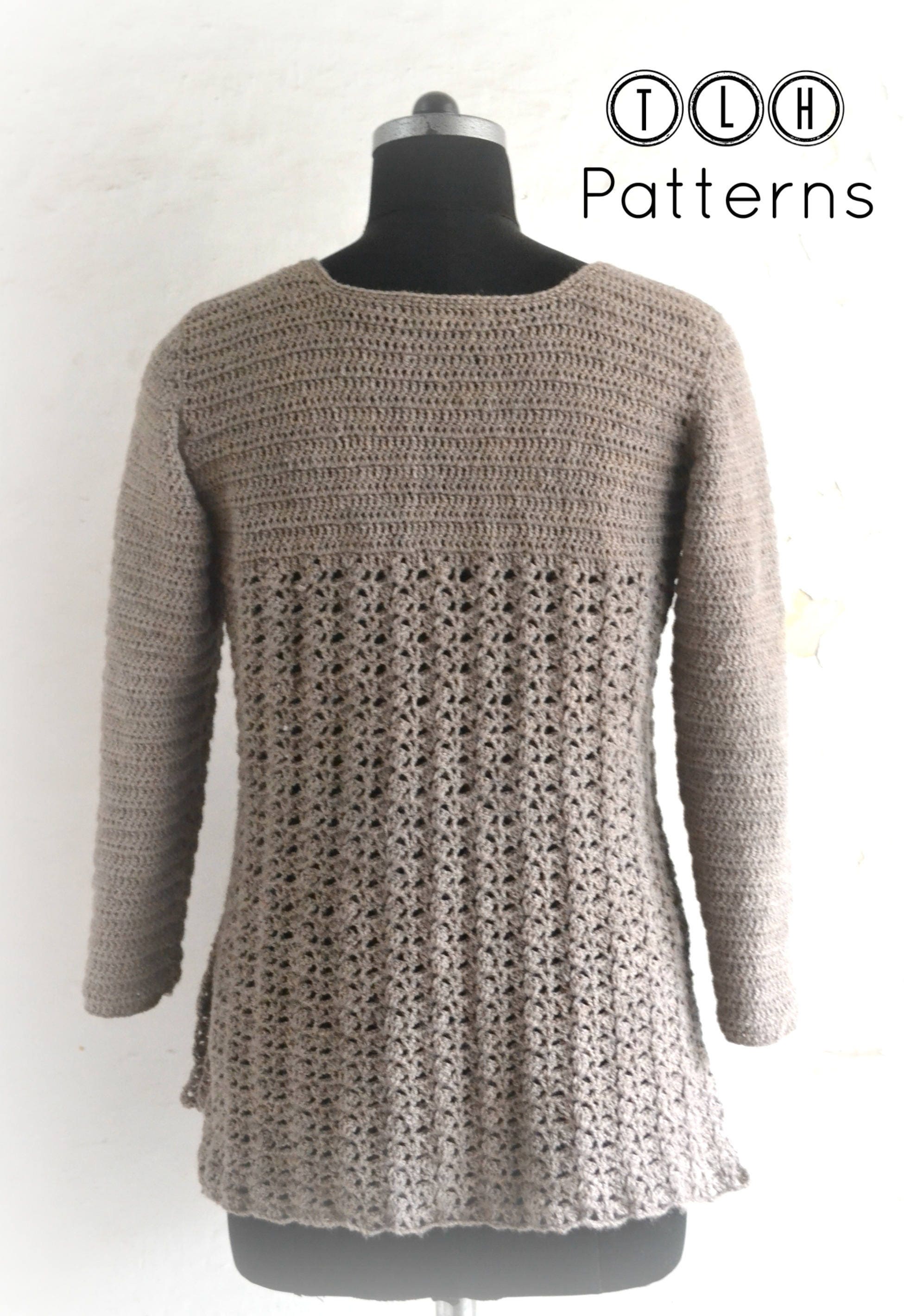 Crochet Tunic Pattern Crochet Adult Tunic Top Crochet Women | Etsy