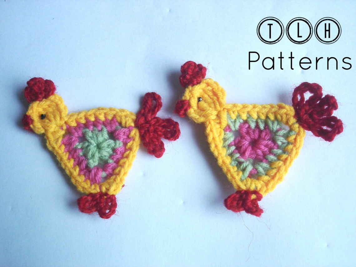 Crochet Applique Pattern Crochet Animal Applique Crochet - Etsy