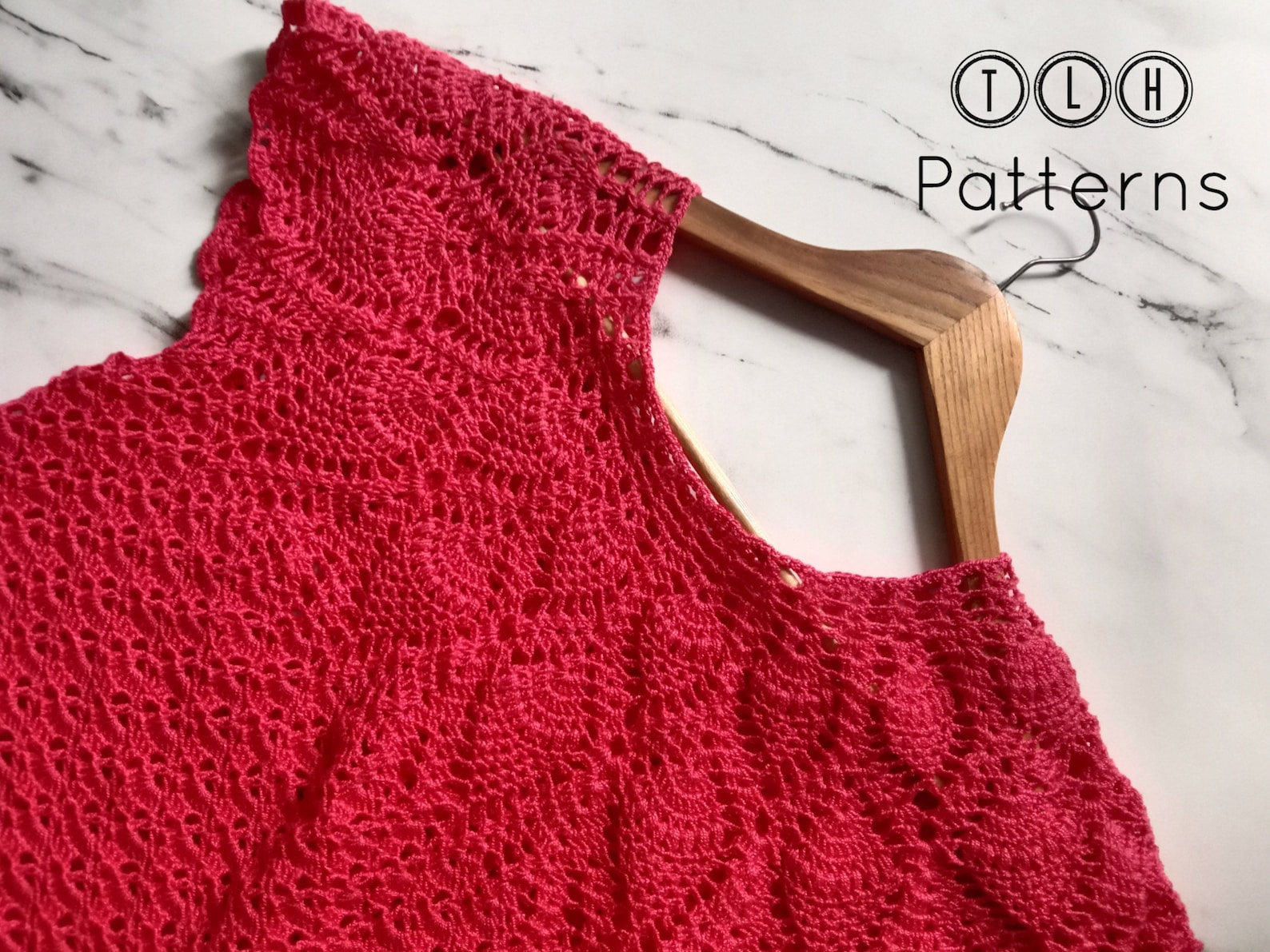 Crochet Top Pattern, Crochet Pineapple Stitch Pattern, Crochet Summer ...