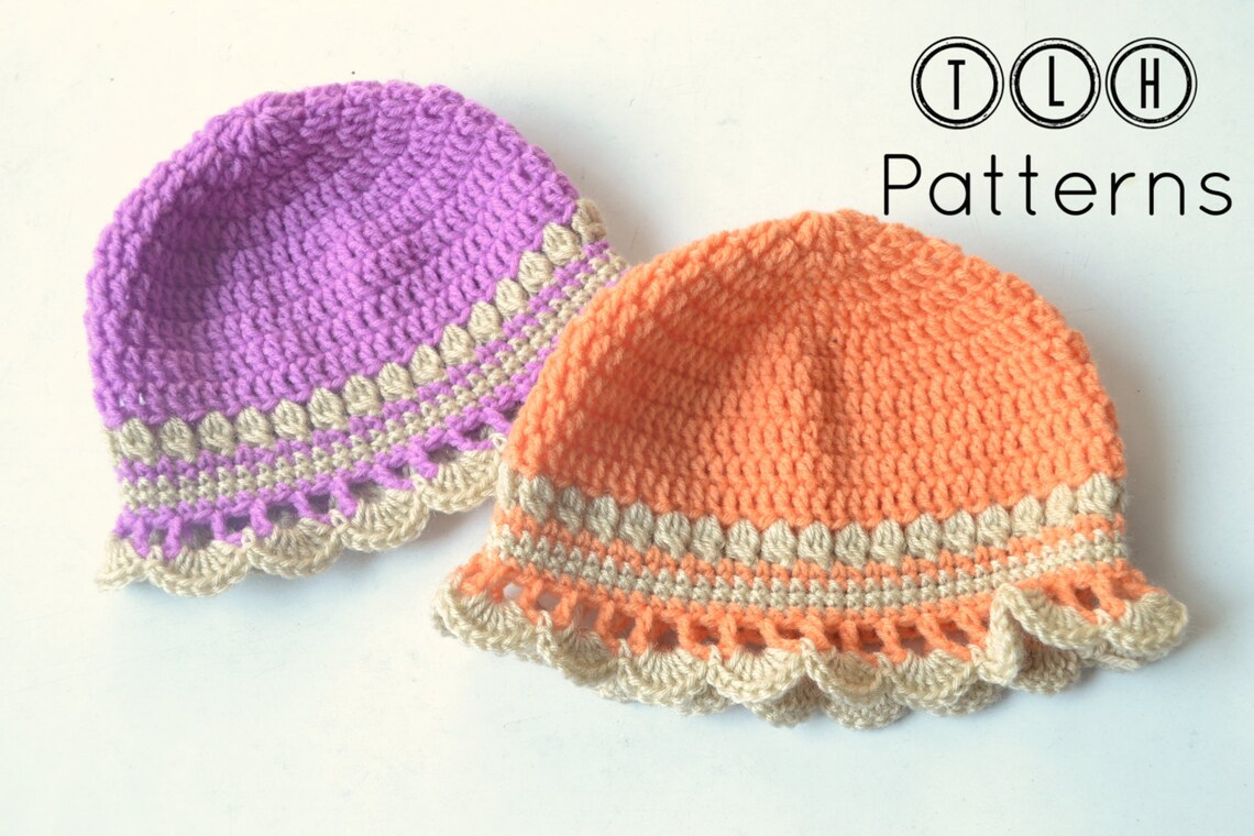 Crochet Baby Girl Hat Pattern Baby Hat Pattern Baby Girl - Etsy