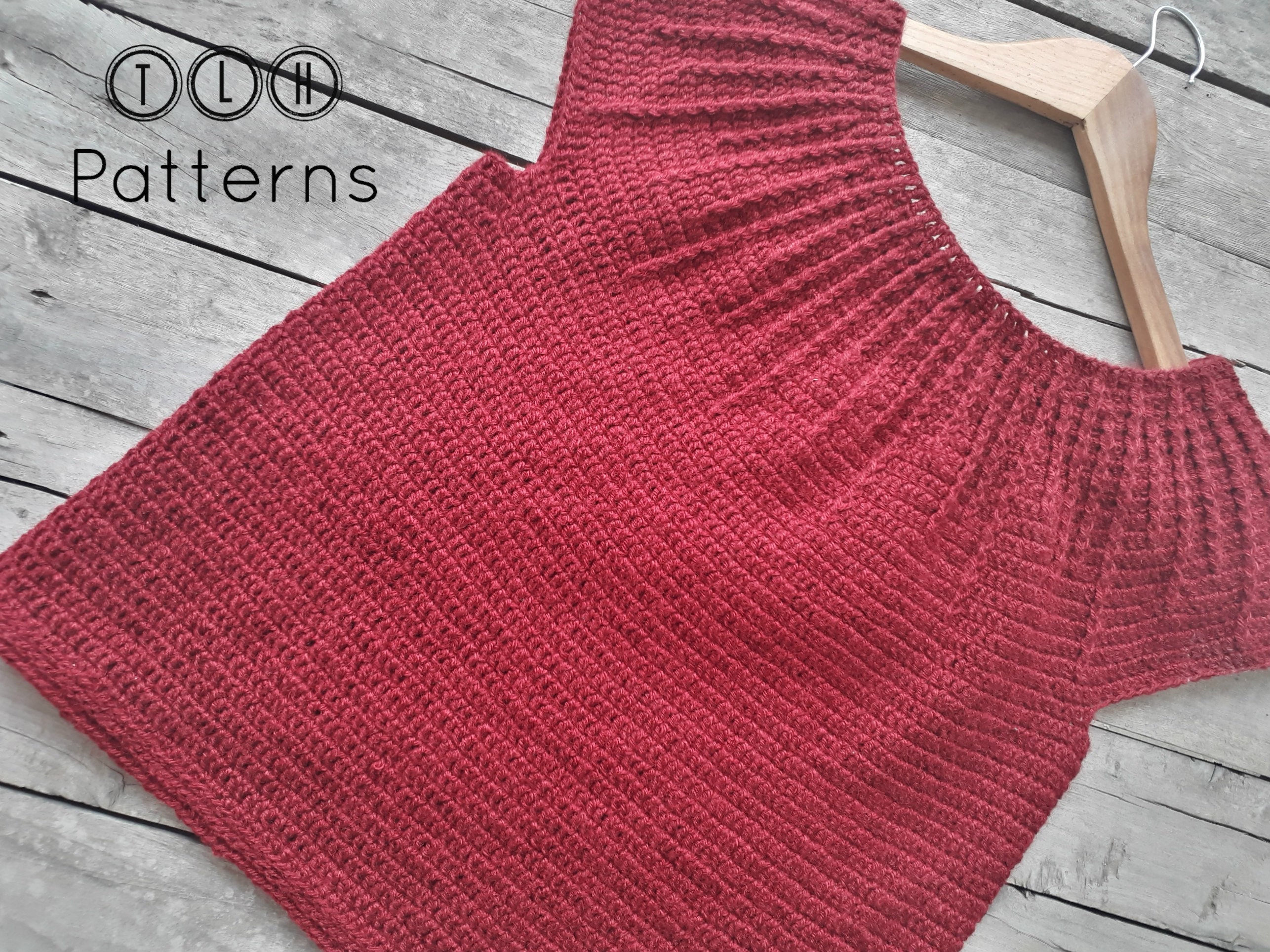 Crochet sweater pattern crochet pullover women's top | Etsy