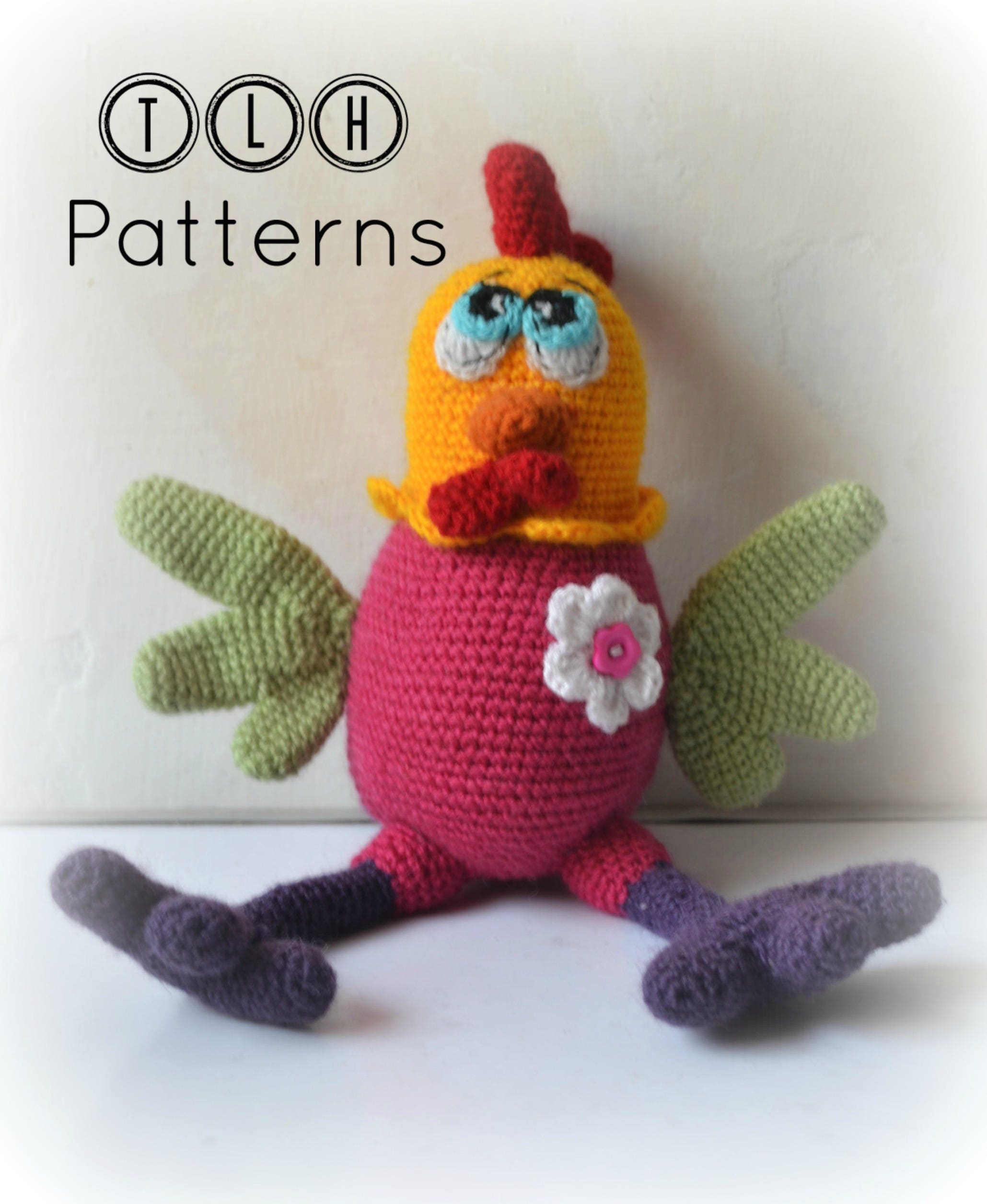 Amigurumi Rooster Pattern Crochet Rooster Amigurumi Chicken | Etsy