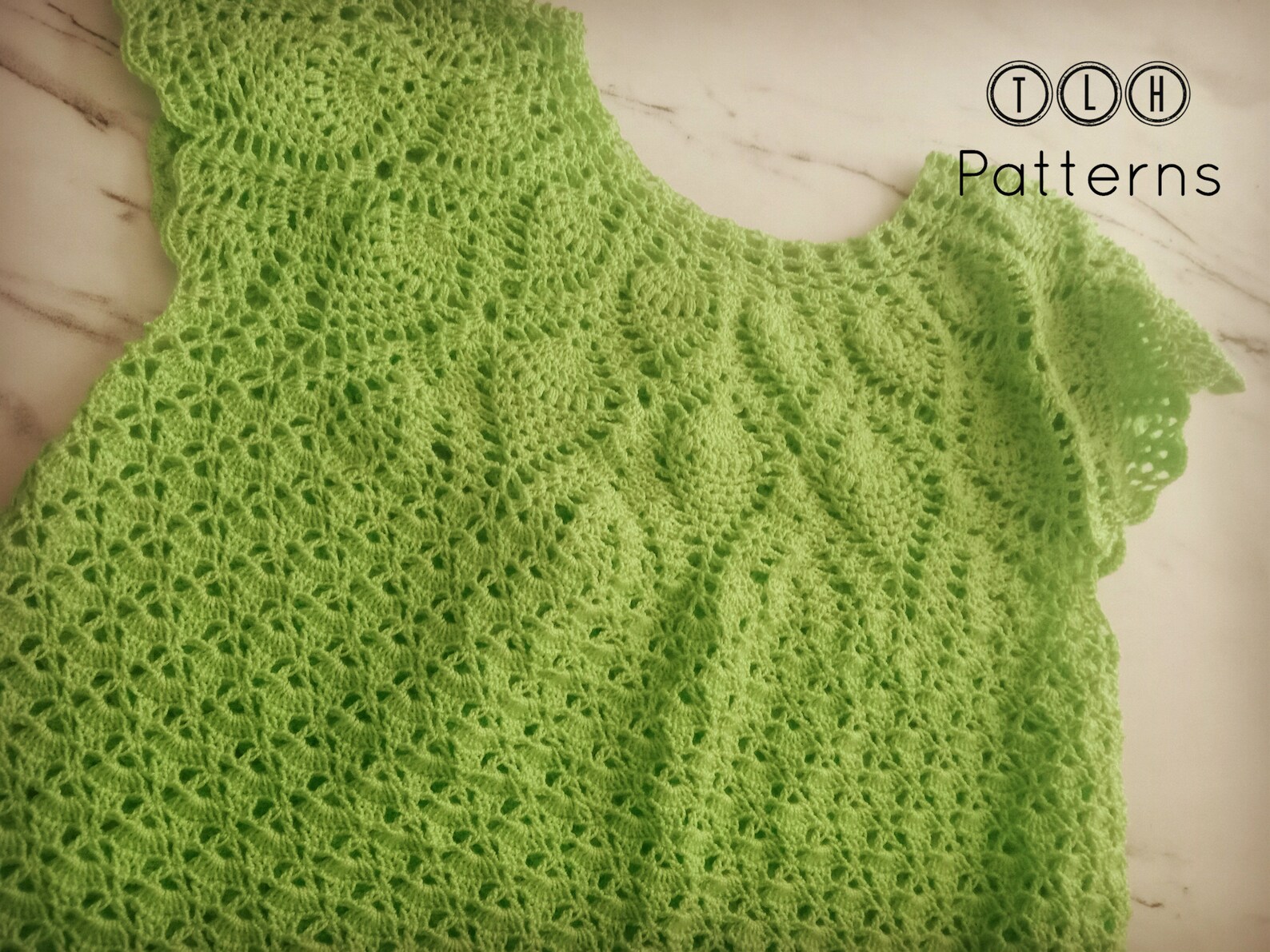 Crochet Top Pattern, Crochet Pineapple Stitch Pattern, Crochet Summer ...