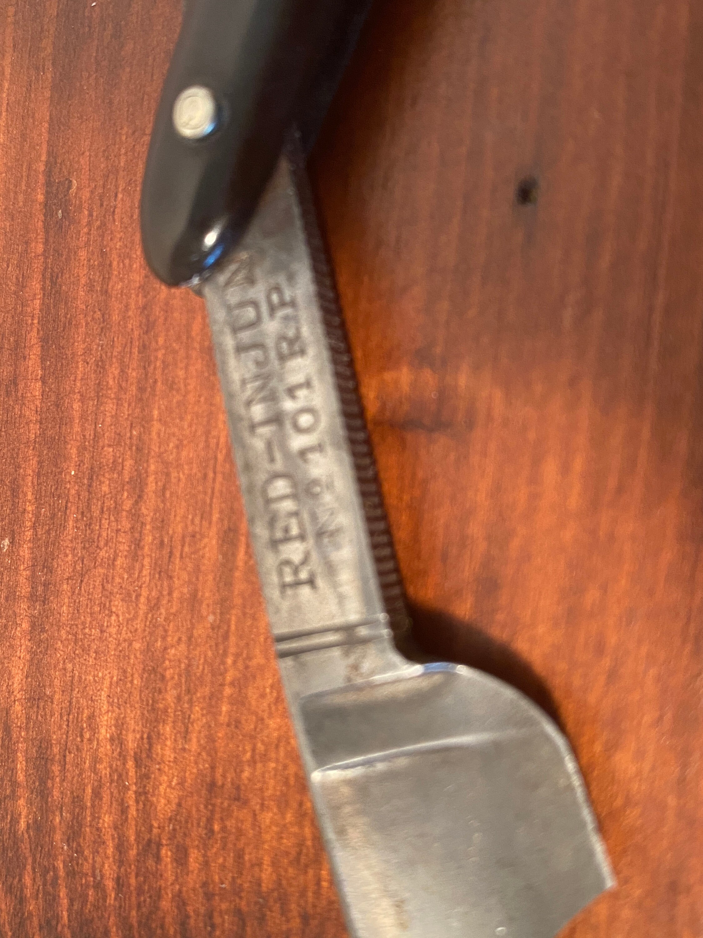 Antique Boker & Co Red Injun Straight Razor broken With King Hardware ...