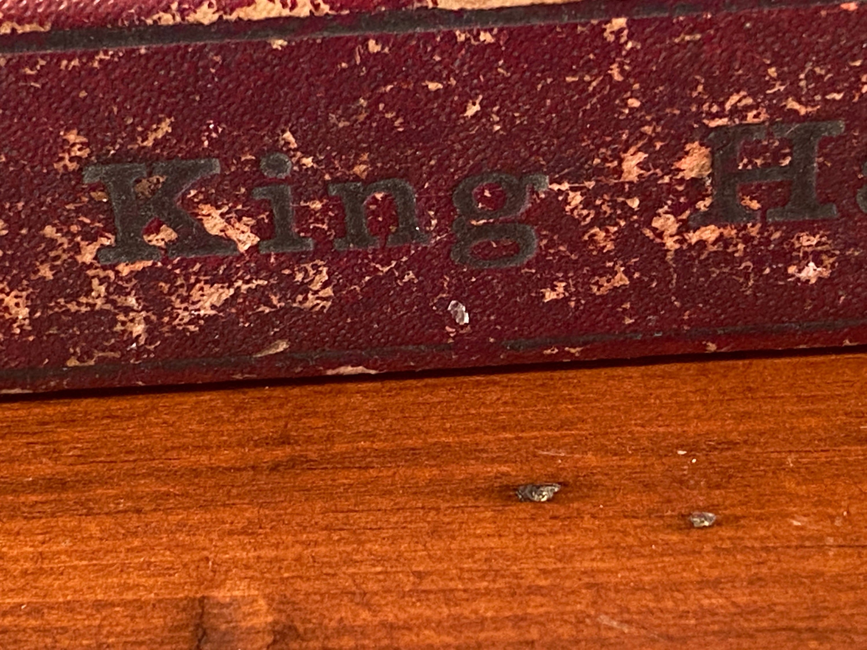 Antique Boker & Co Red Injun Straight Razor (broken) With King Hardware ...