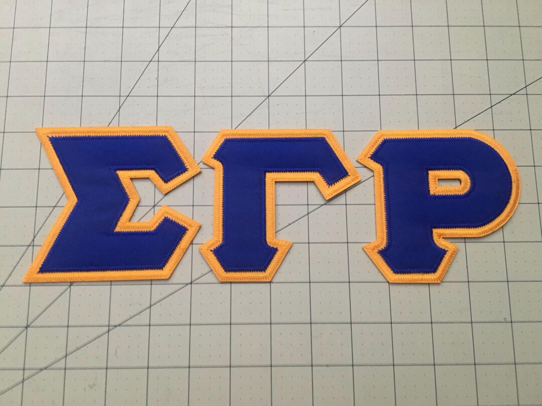 Sigma Gamma Rho Letter Patches - Etsy