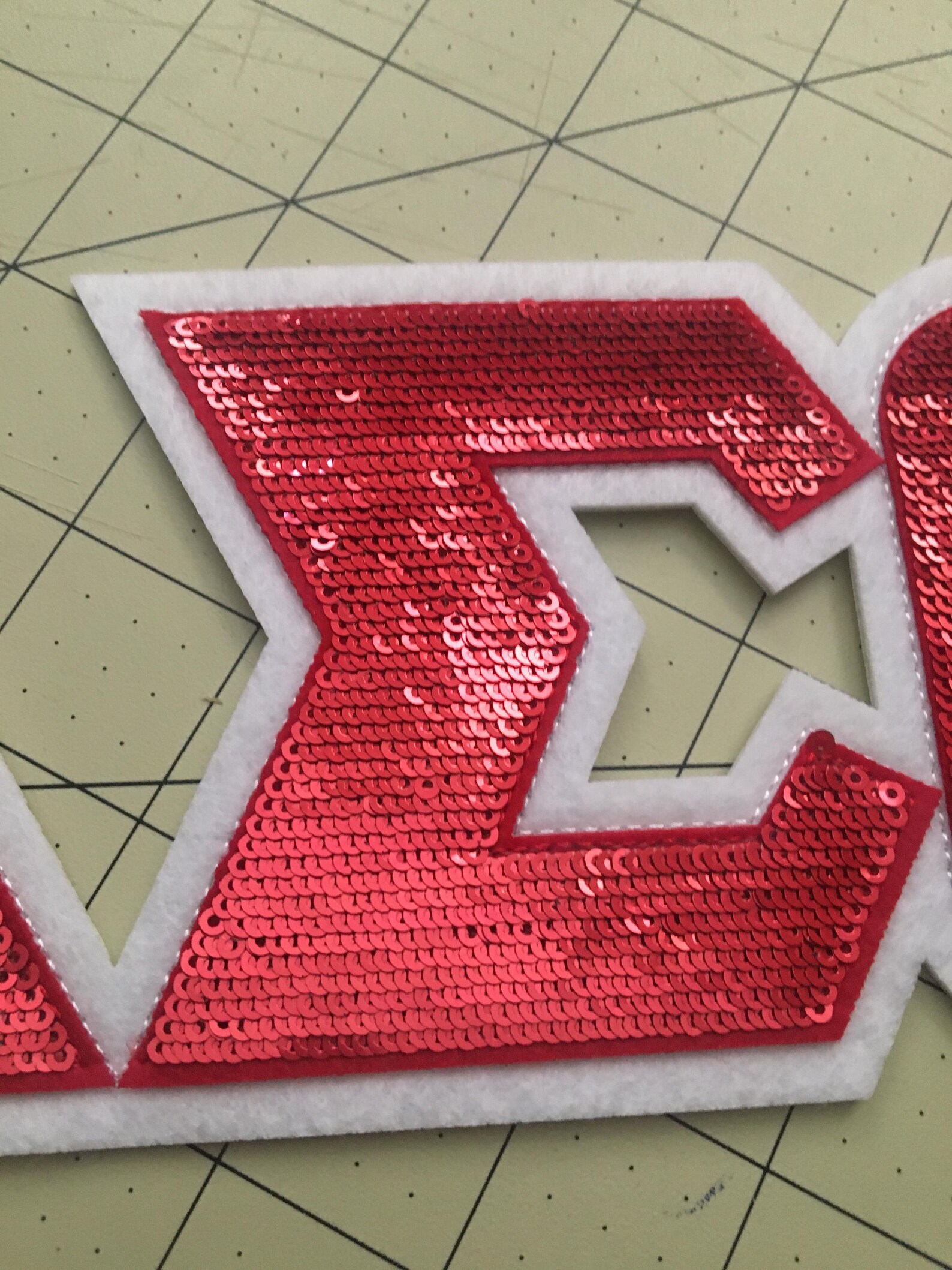 Delta Sigma Theta Sequin Letter Patch - Etsy