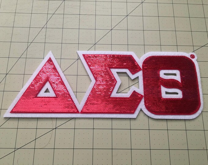 Delta Sigma Theta Sequin Letter Patch - Etsy