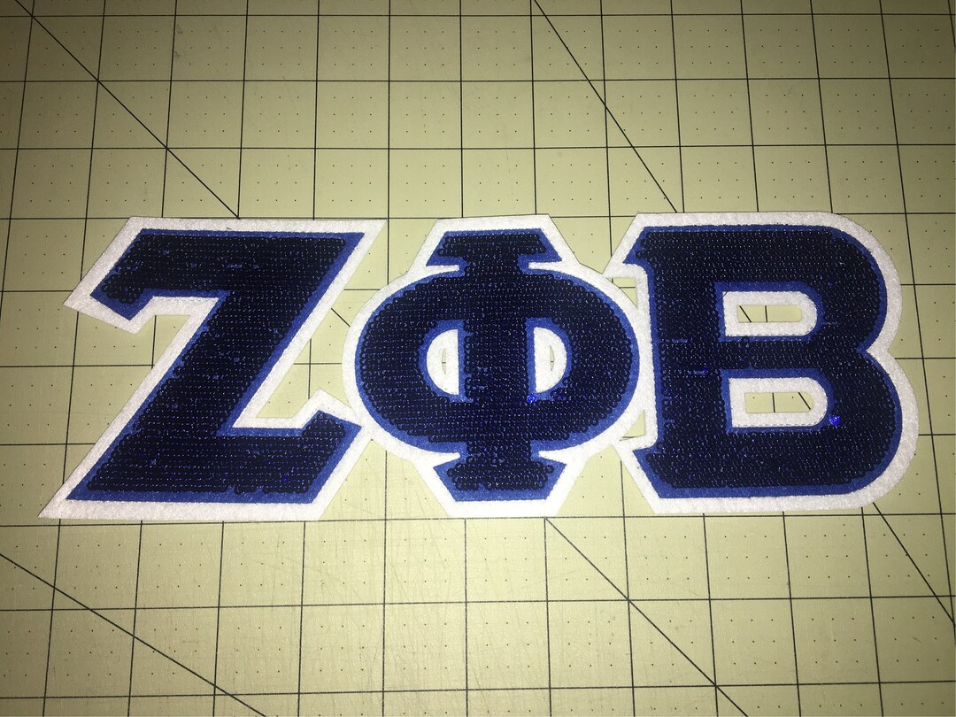 Zeta Phi Beta Sequin Letter Patch - Etsy