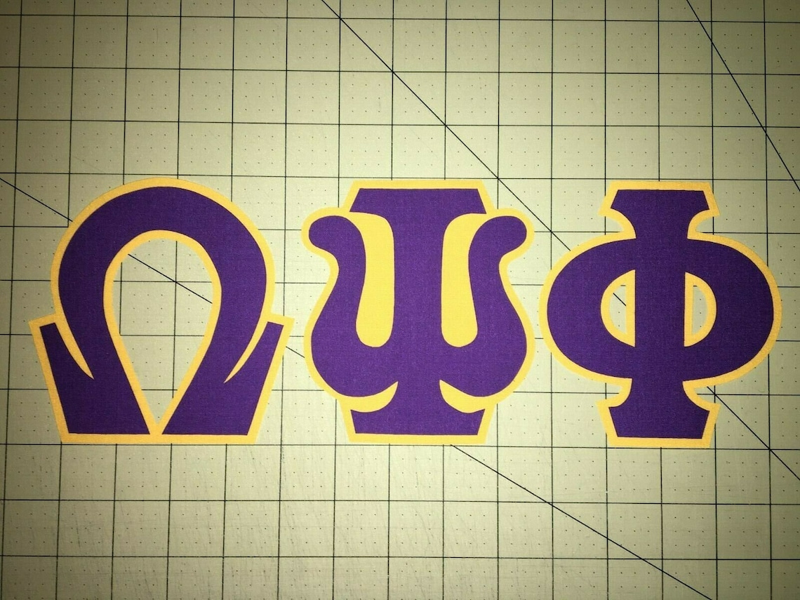 Omega Psi Phi NO SEW 5 Inch Greek Fraternity Iron on Letters - Etsy