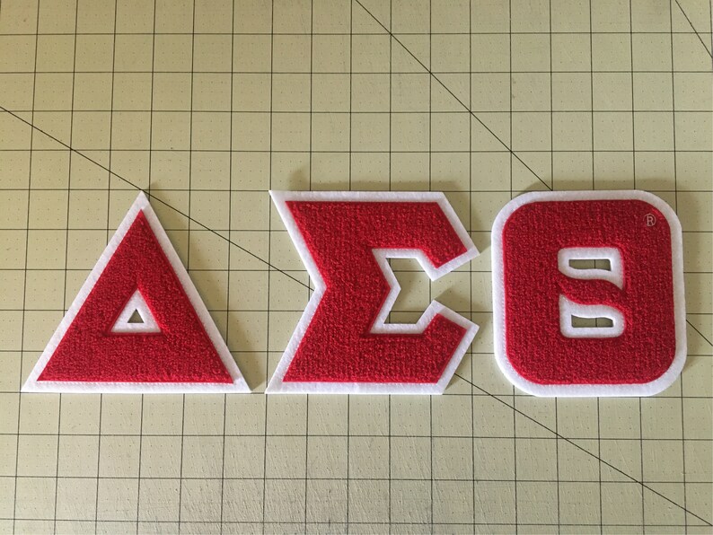 Delta Sigma Theta Chenille Letter Patches - Etsy