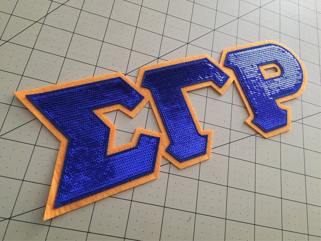 Sigma Gamma Rho Sequin Letter Patch - Etsy