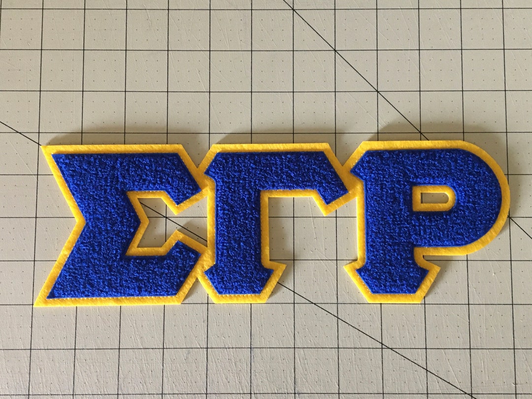 Sigma Gamma Rho Chenille Letter Patch - Etsy