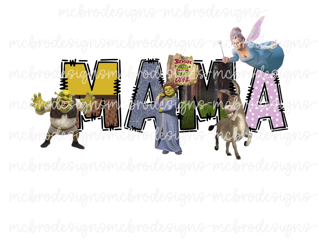 Mama Cartoon Green Ogre Shrek Png Fairy Godmother Png Mothers Day Png ...