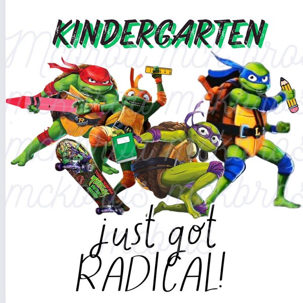Ninja Turtle Back to School Png - Etsy