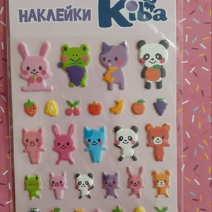 8 Sets 3D Puffy Stickers for Scrapbooking, Journals , DIY , Deco Kawaii ...