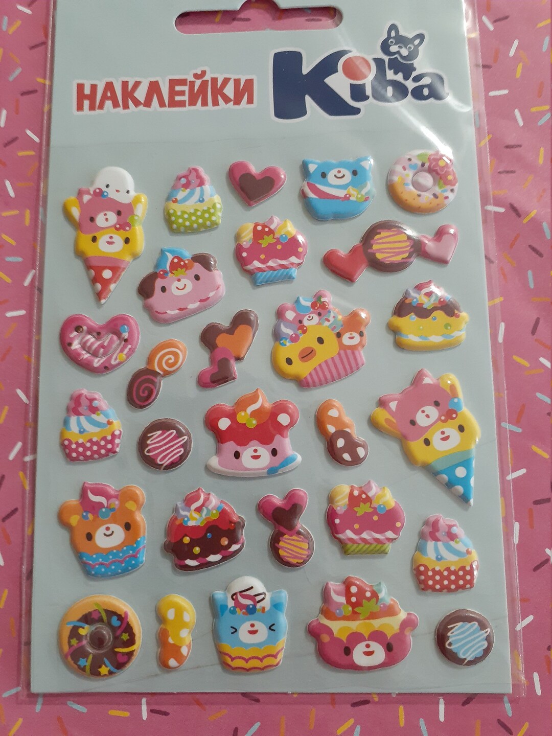 Puffy 3D Sweet Stickers for Scrapbooking DIY / Deco Stickers Cute ...