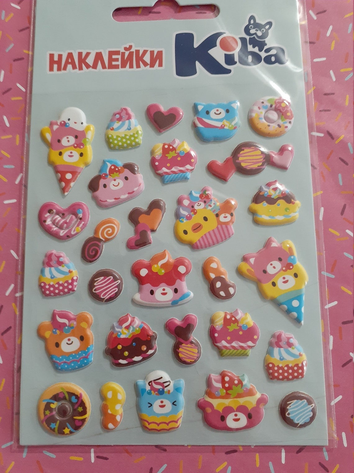 8 Sets 3D Puffy Stickers for Scrapbooking, Journals , DIY , Deco Kawaii ...