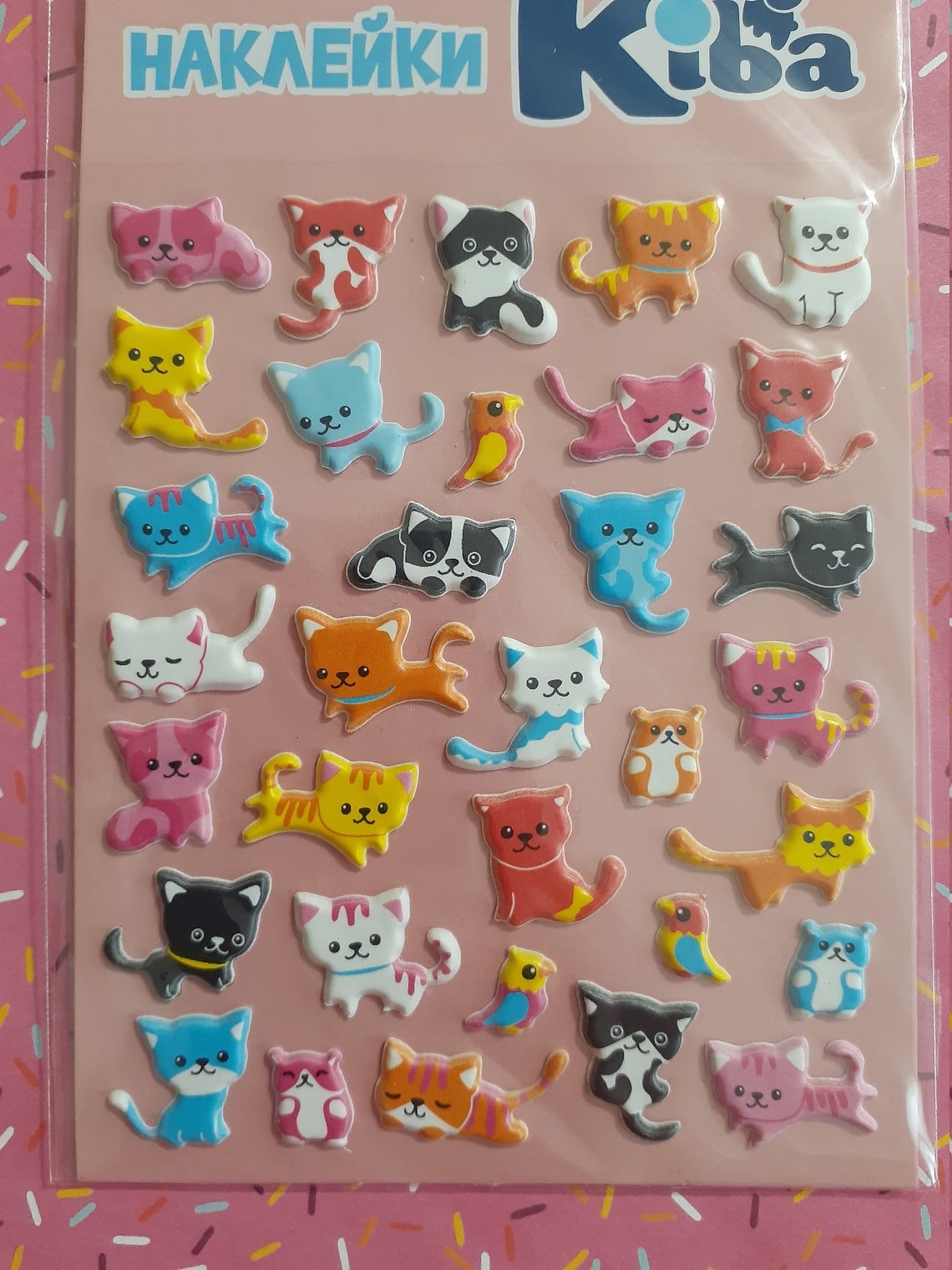 8 Sets 3D Puffy Stickers for Scrapbooking, Journals , DIY , Deco Kawaii ...