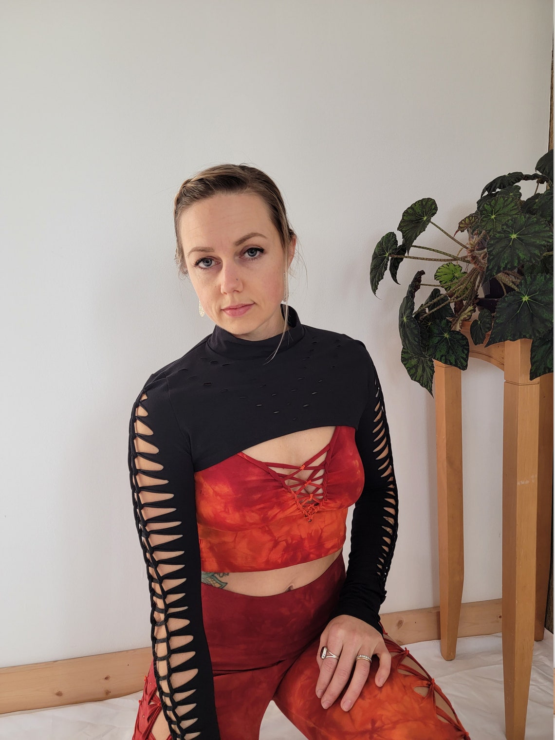 Reveal II Turtle Neck Shrug Braided Shirt/festival//yoga//boho - Etsy