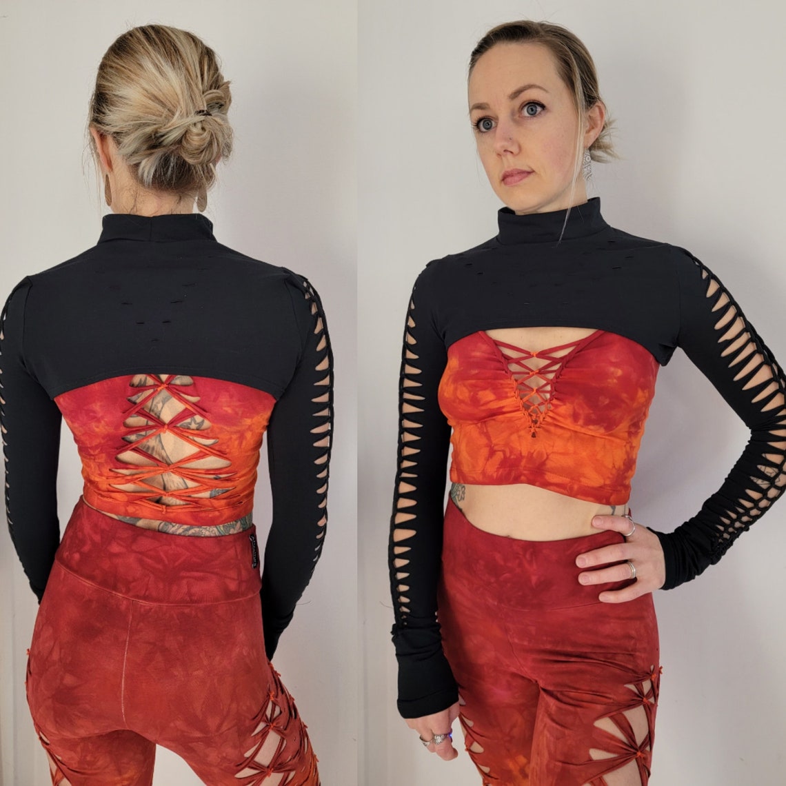 Reveal II Turtle Neck Shrug Braided Shirt/festival//yoga//boho - Etsy