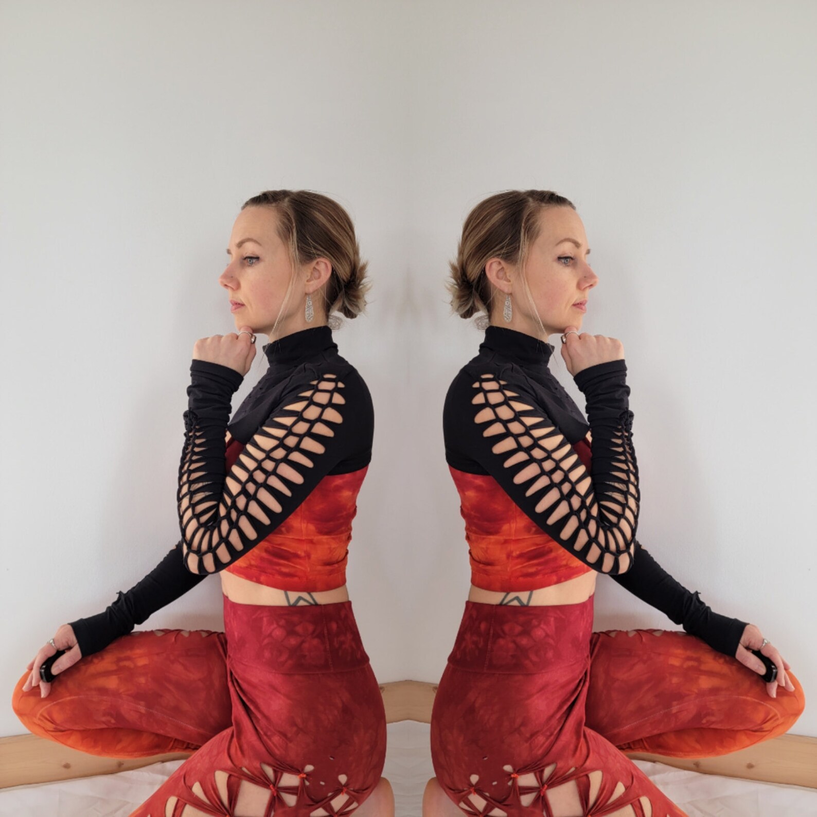 Reveal II Turtle Neck Shrug Braided Shirt/festival//yoga//boho - Etsy