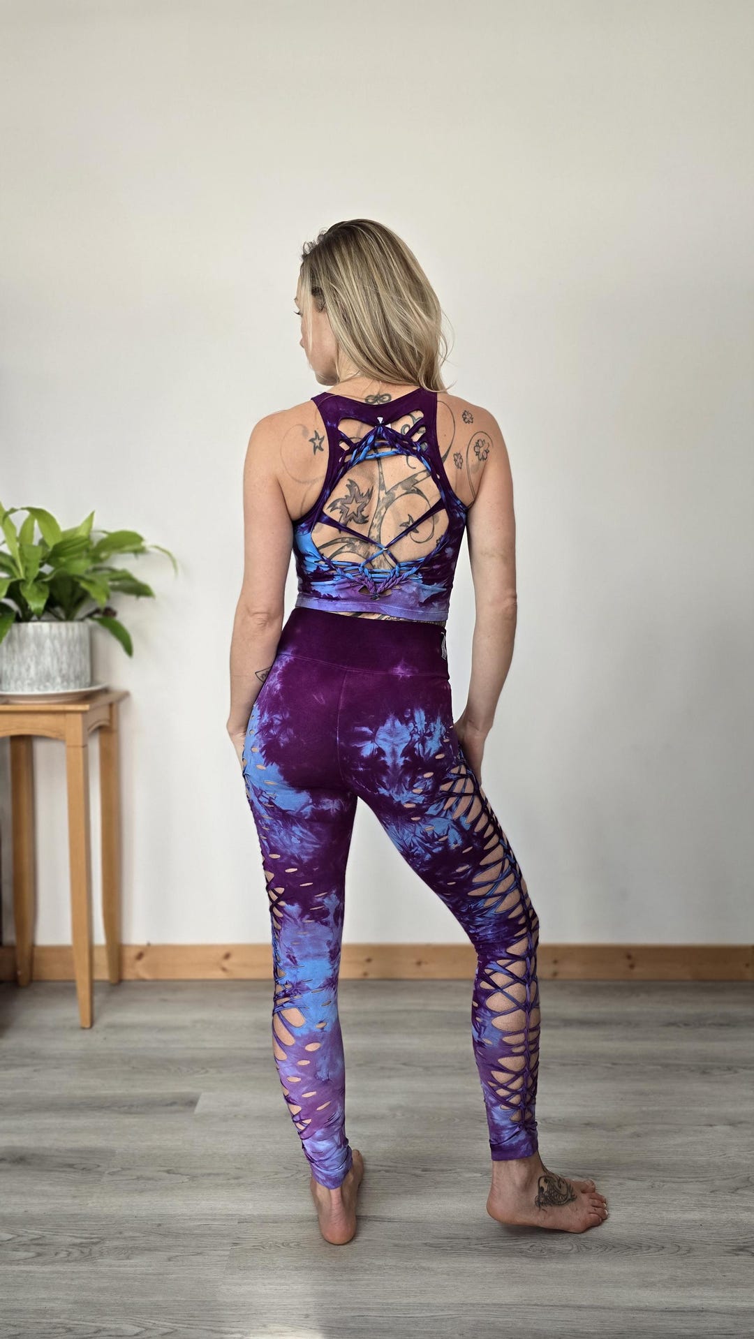 Hand Dyed Plum Dreams Crop Tank Top, Cami, Yoga, Festival, Dance - Etsy