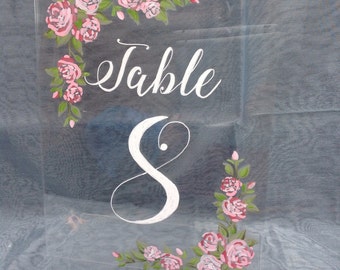 Perspex Table Numbers - Etsy UK