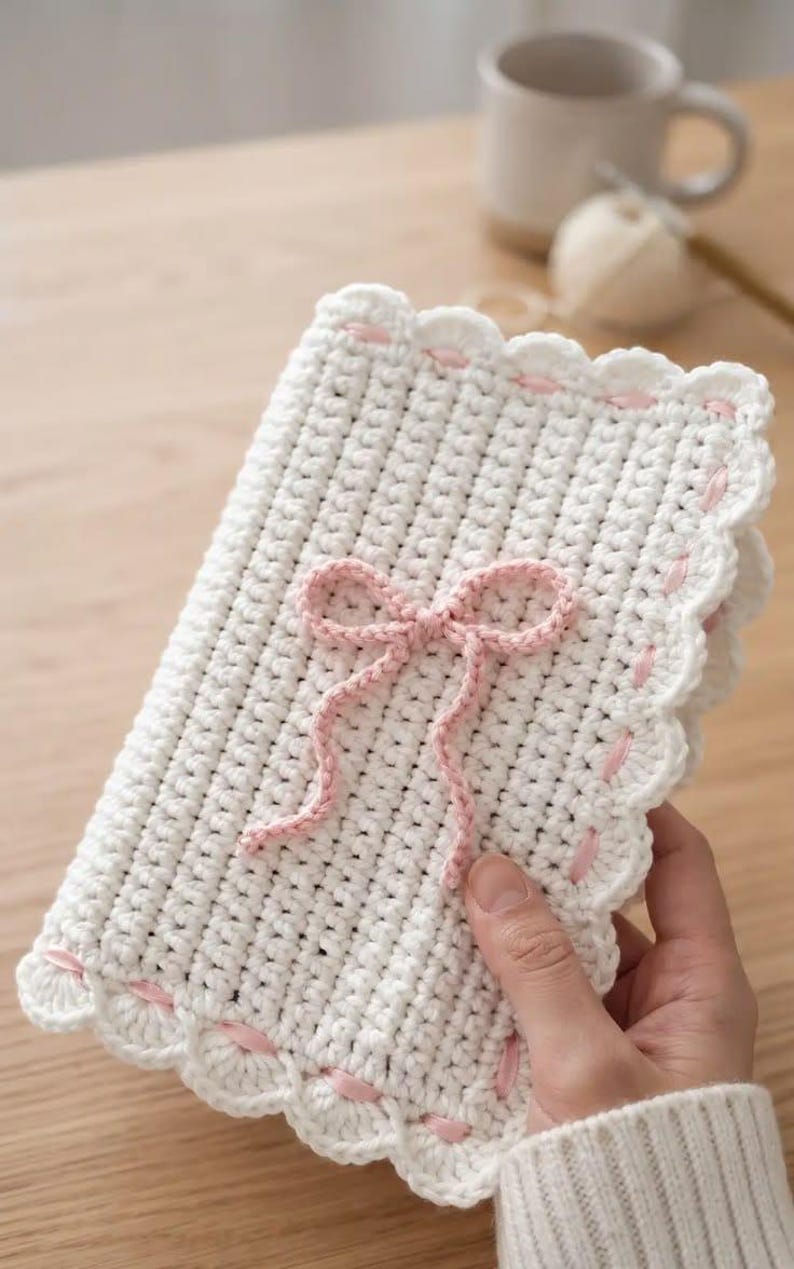 Crochet Book Cover Pattern, DIY Reader Accessory, English Instructions ...