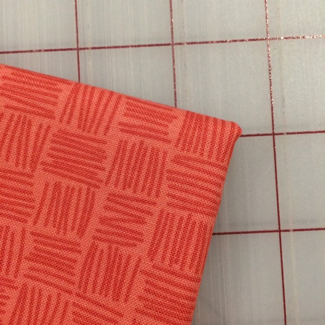 FAT QUARTER Cut of Dream Weaver - Weave in Terra Cotta by Amanda Castor ...