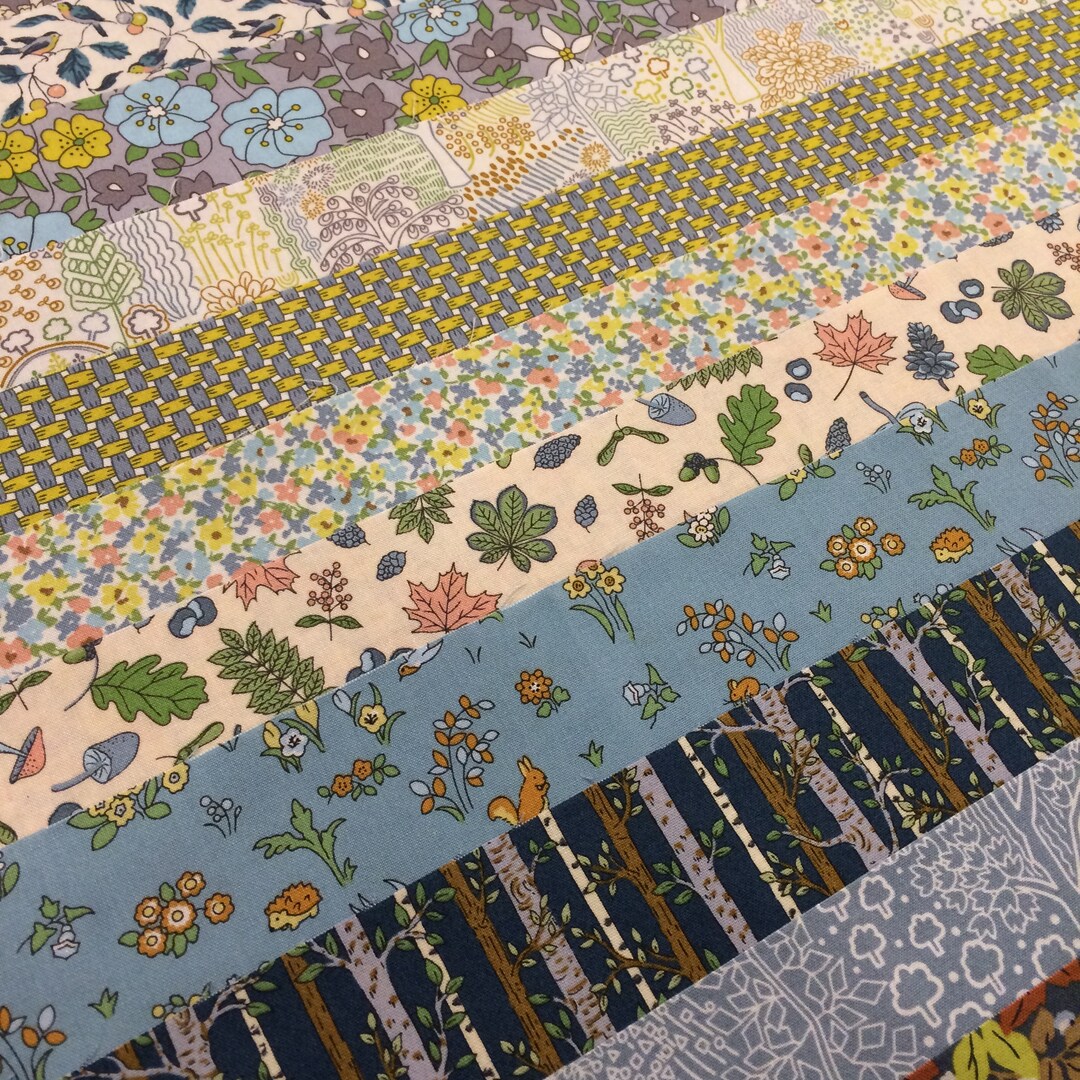 Assorted Set of 15 Liberty of London - Quilting Fabric Strips - 4.5 ...