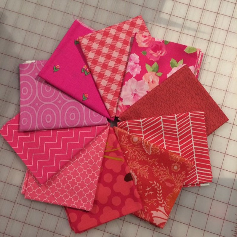 Fat Quarters Pink - Etsy