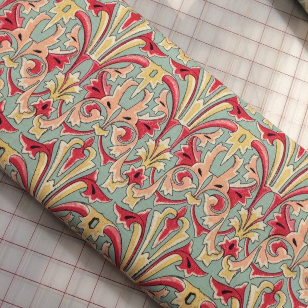 Half Yard Cut of Victoria and Albert - Jones - Damask Melon ...