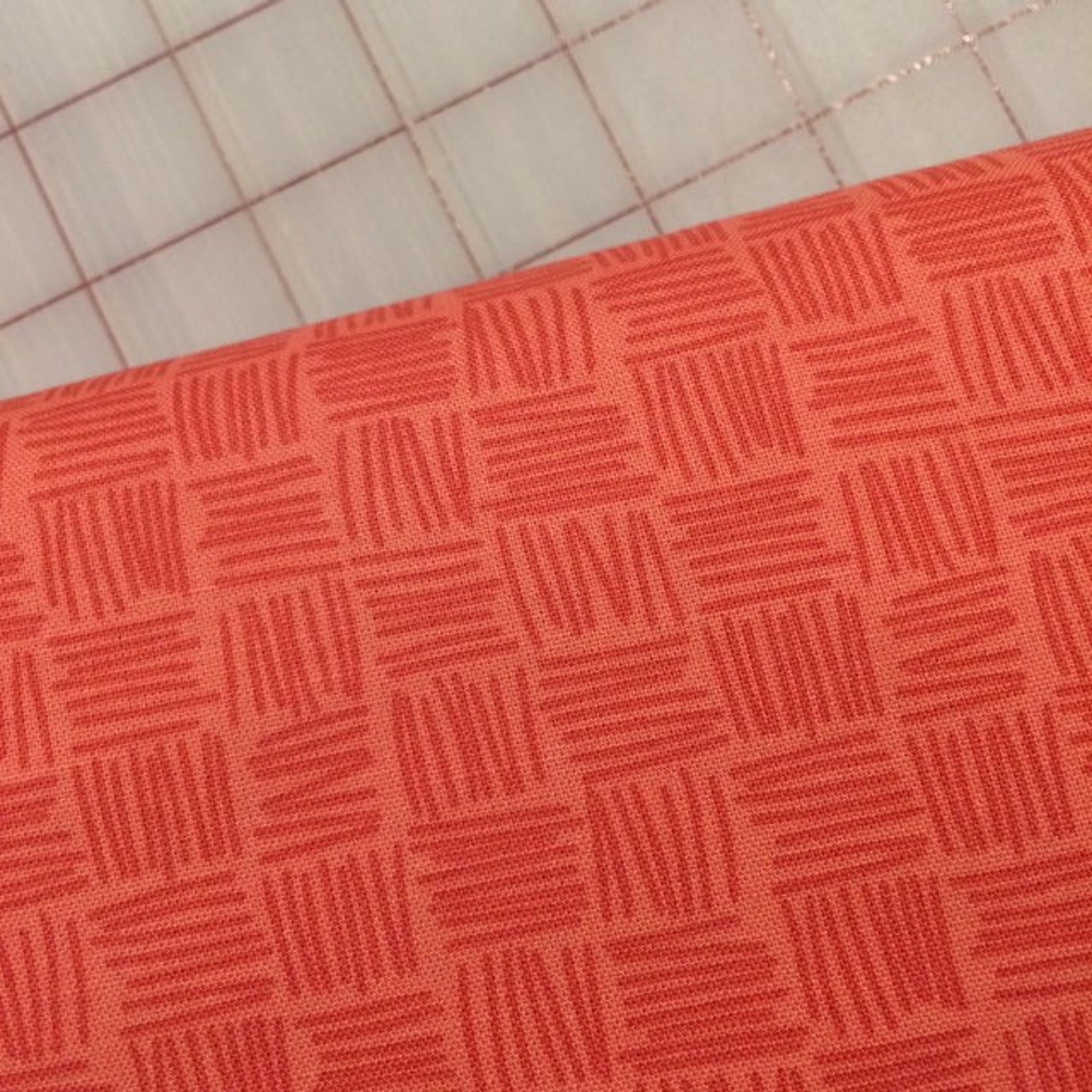 FAT QUARTER Cut of Dream Weaver - Weave in Terra Cotta by Amanda Castor ...